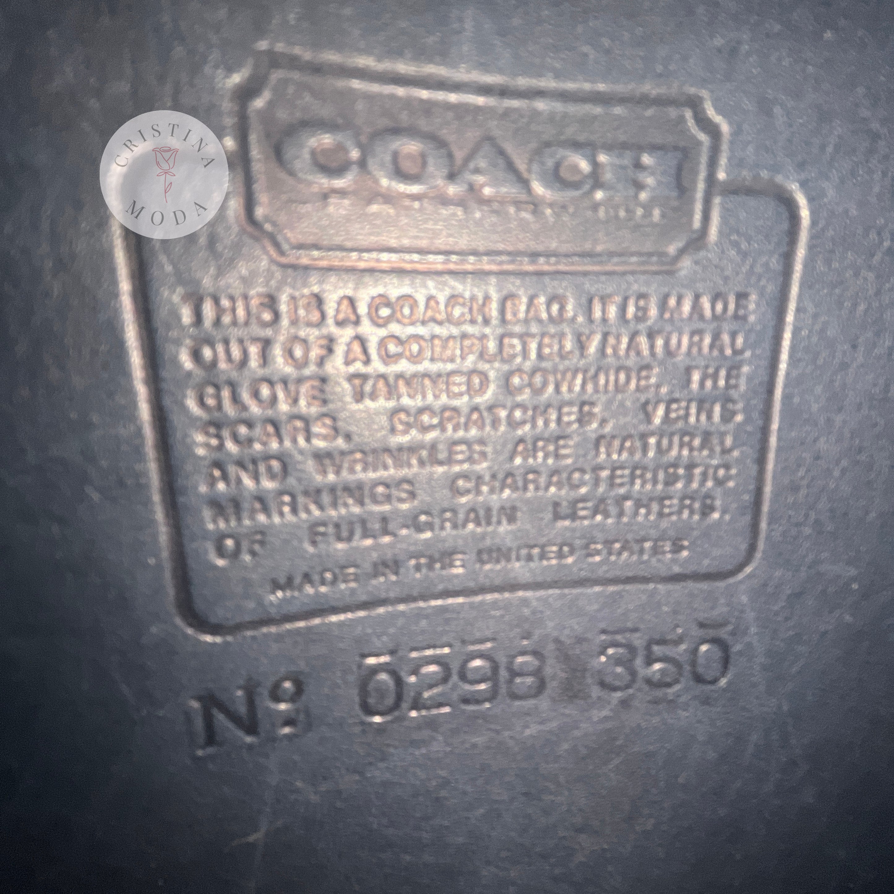 Vintage Coach Lindsay Bag 9888 Navy USA – Cristina Moda Vintage