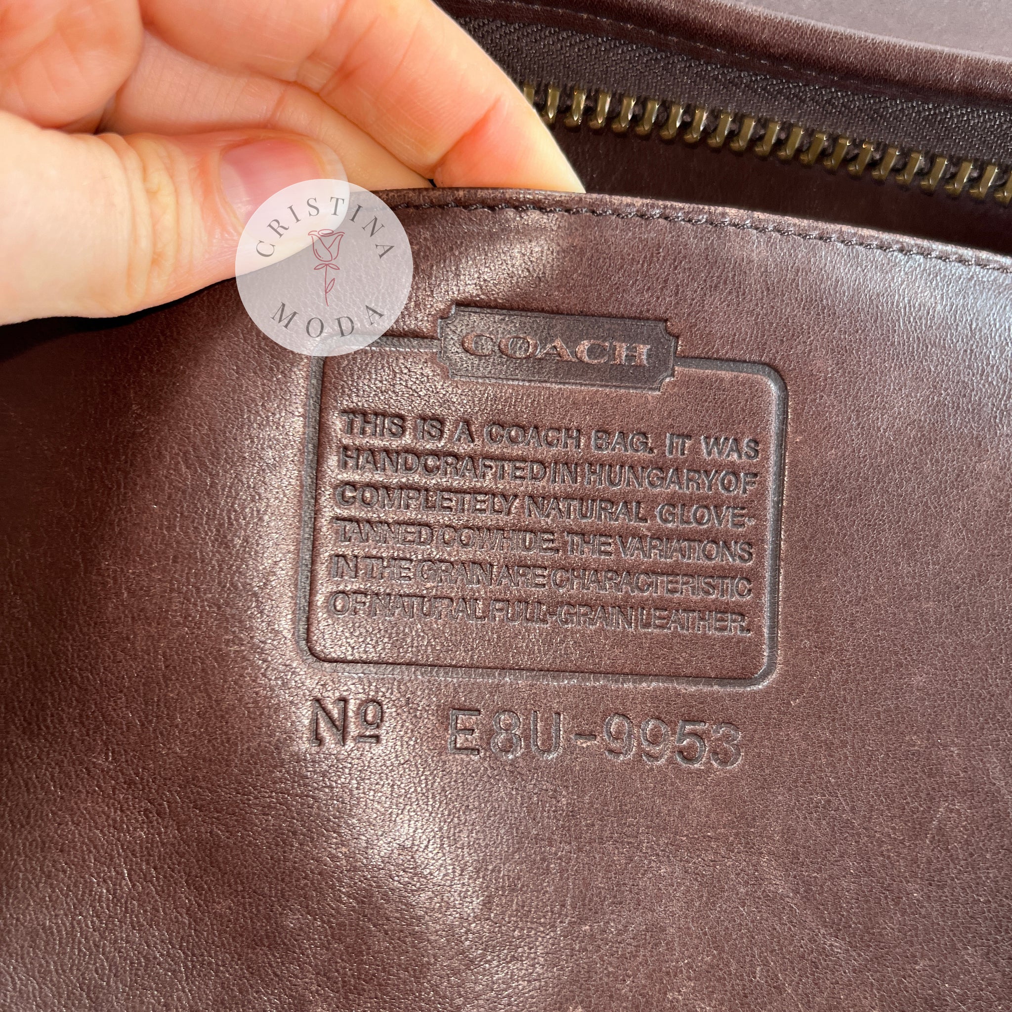 Vintage Coach 9953 Helen's Legacy Bag Mahogany 1998 Hungary – Cristina ...