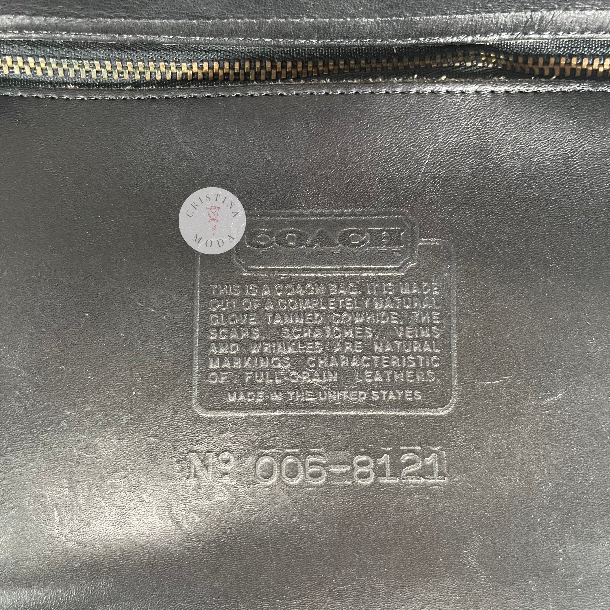 Vintage Coach Avenue Bag 9886 Black USA 1990s – Cristina Moda Vintage