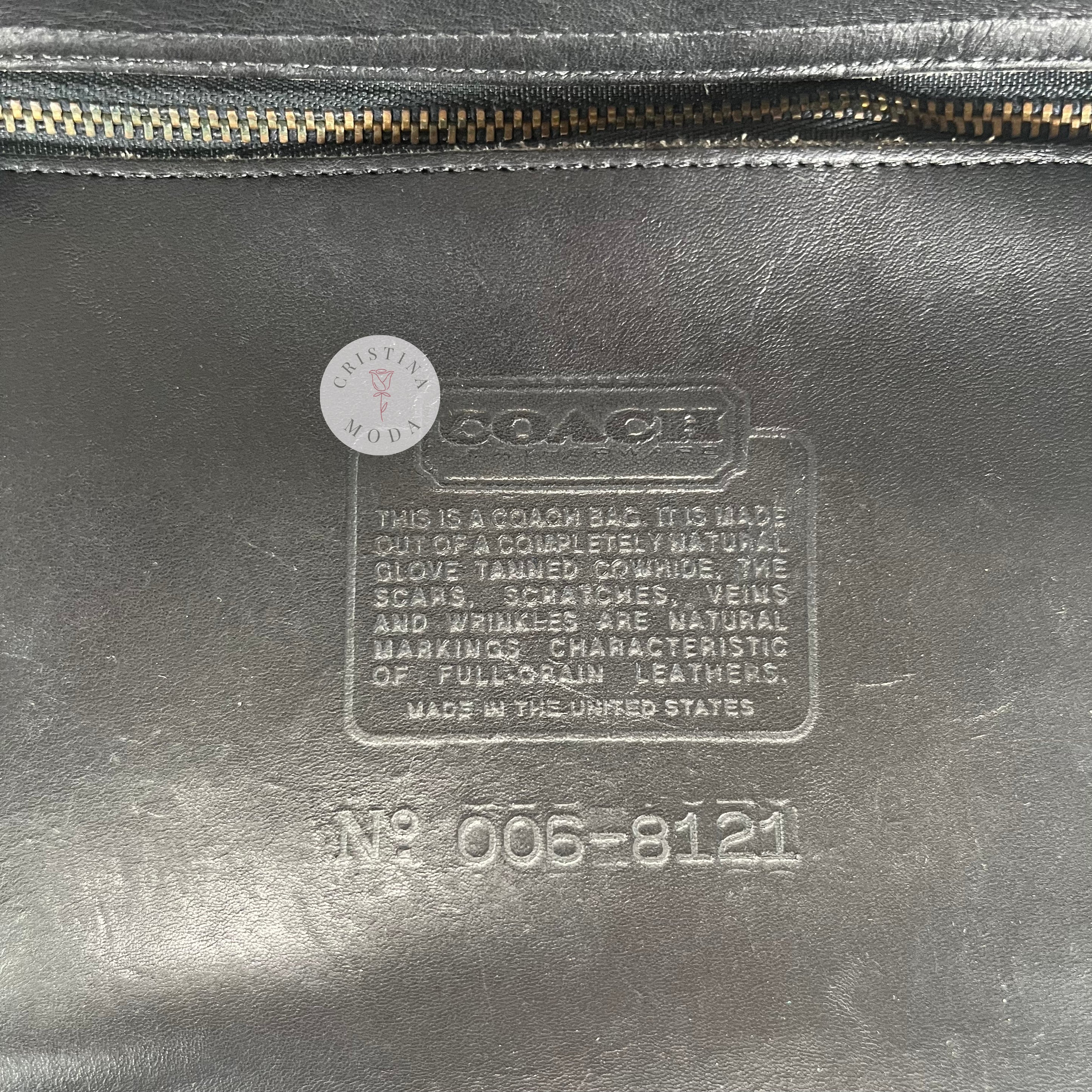 Vintage Coach Avenue Bag 9886 Black USA 1990s – Cristina Moda Vintage